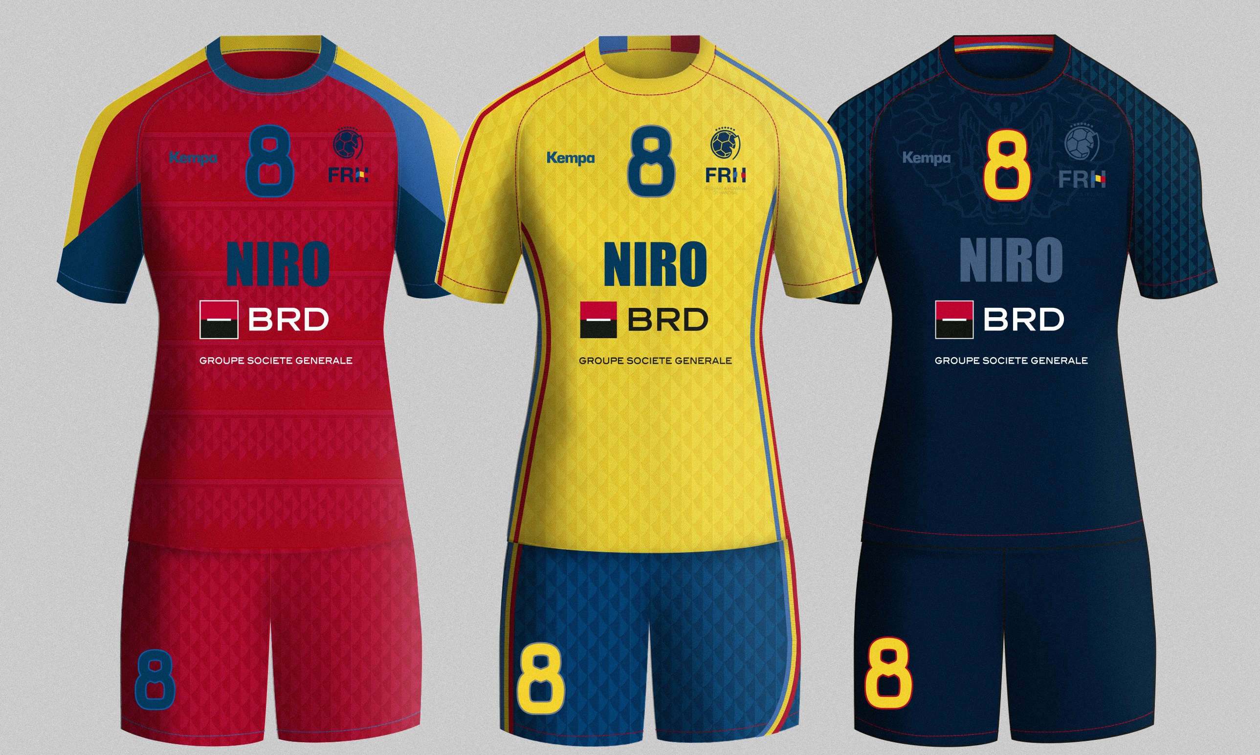 FOTO | Noul echipament al naționalelor de handbal seniori ale României