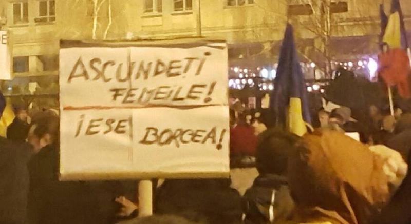 Strada are umor! FOTO | Borcea, printre țintele protestatarilor. Cele ...