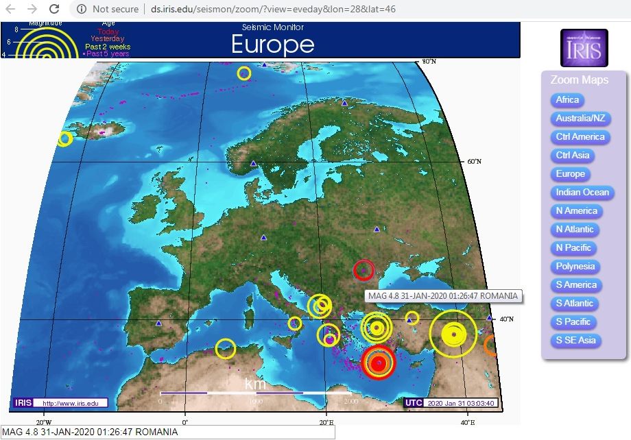 Cutremur puternic în România: vineri 31 ianuarie 2020! Câte grade a avut