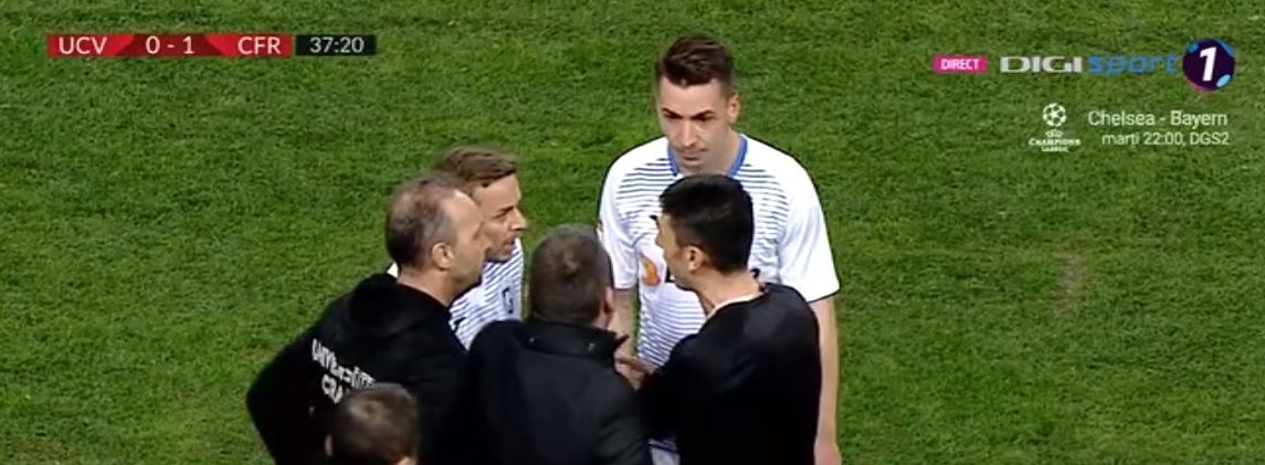 „Pacificatorul”. Nicușor Bancu i-a potolit pe fanii olteni care aruncau ...