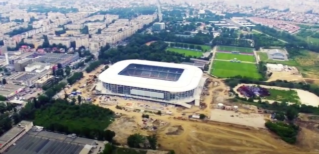 Noua arenă din Ghencea, tot mai strălucitoare și mai spectaculoasă ...