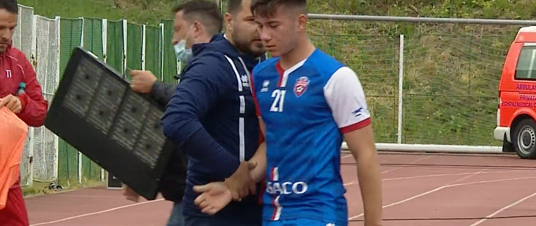 Imagini incredibile în Liga 1! David Croitoru, extrem de afectat după ...