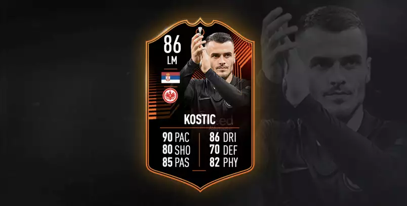 Filip Kostic în FIFA 22. Cerințe SBC și recenzia completă a cardului