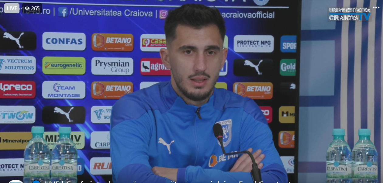 Andrei Ivan a revenit la antrenamentele oltenilor și e apt pentru ...