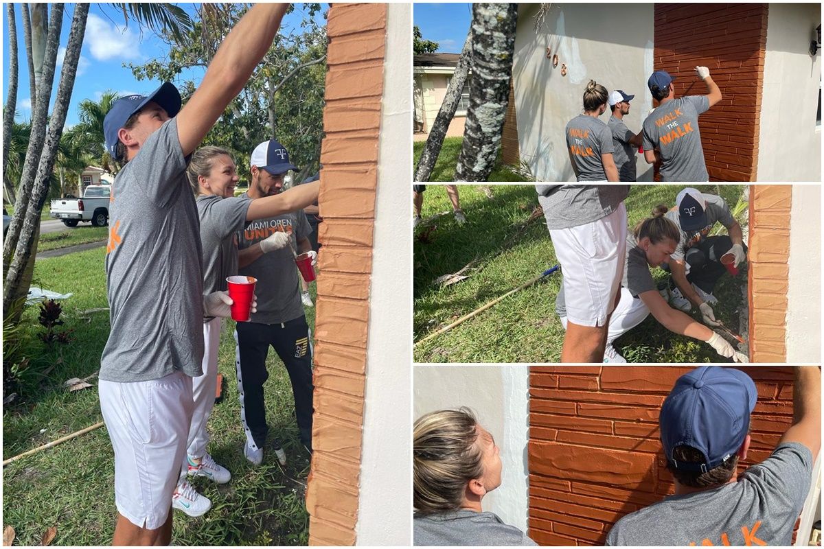 Simona Halep a zugravit la Miami