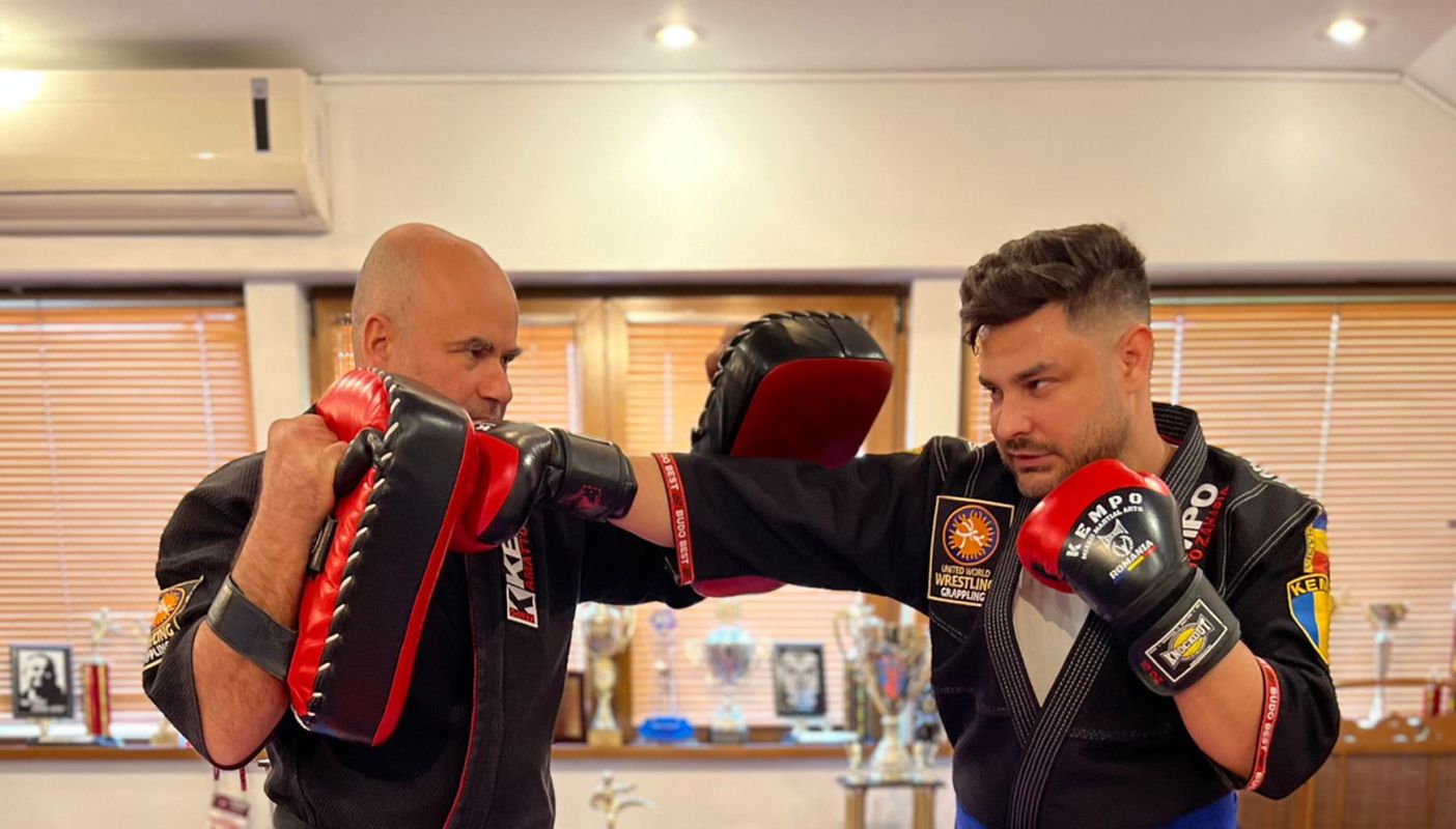 Amatto Zaharia îl antrenează pe Valentin Burada la Kempo