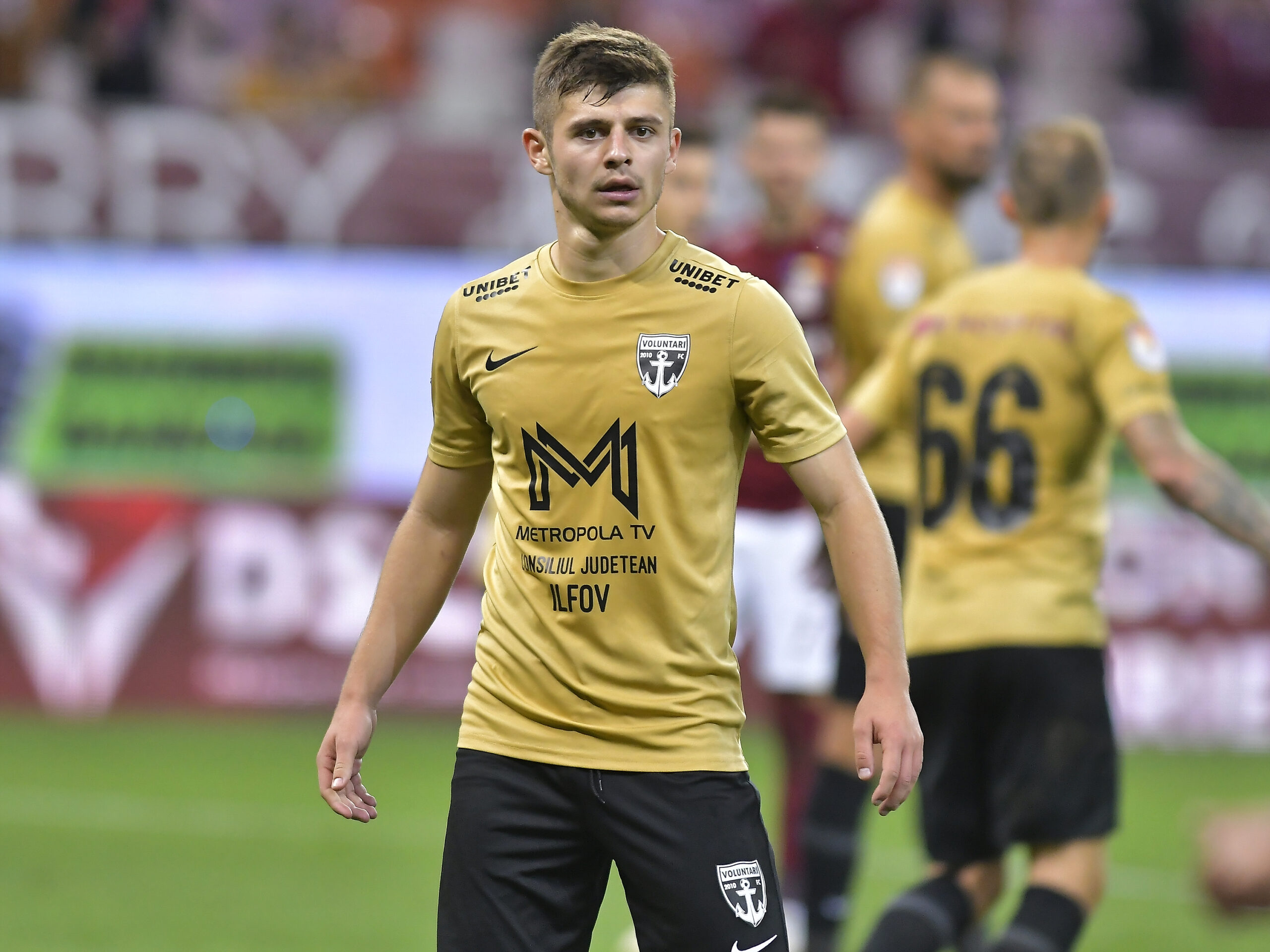 Cristian Costin uimește după ce a marcat cu FCSB