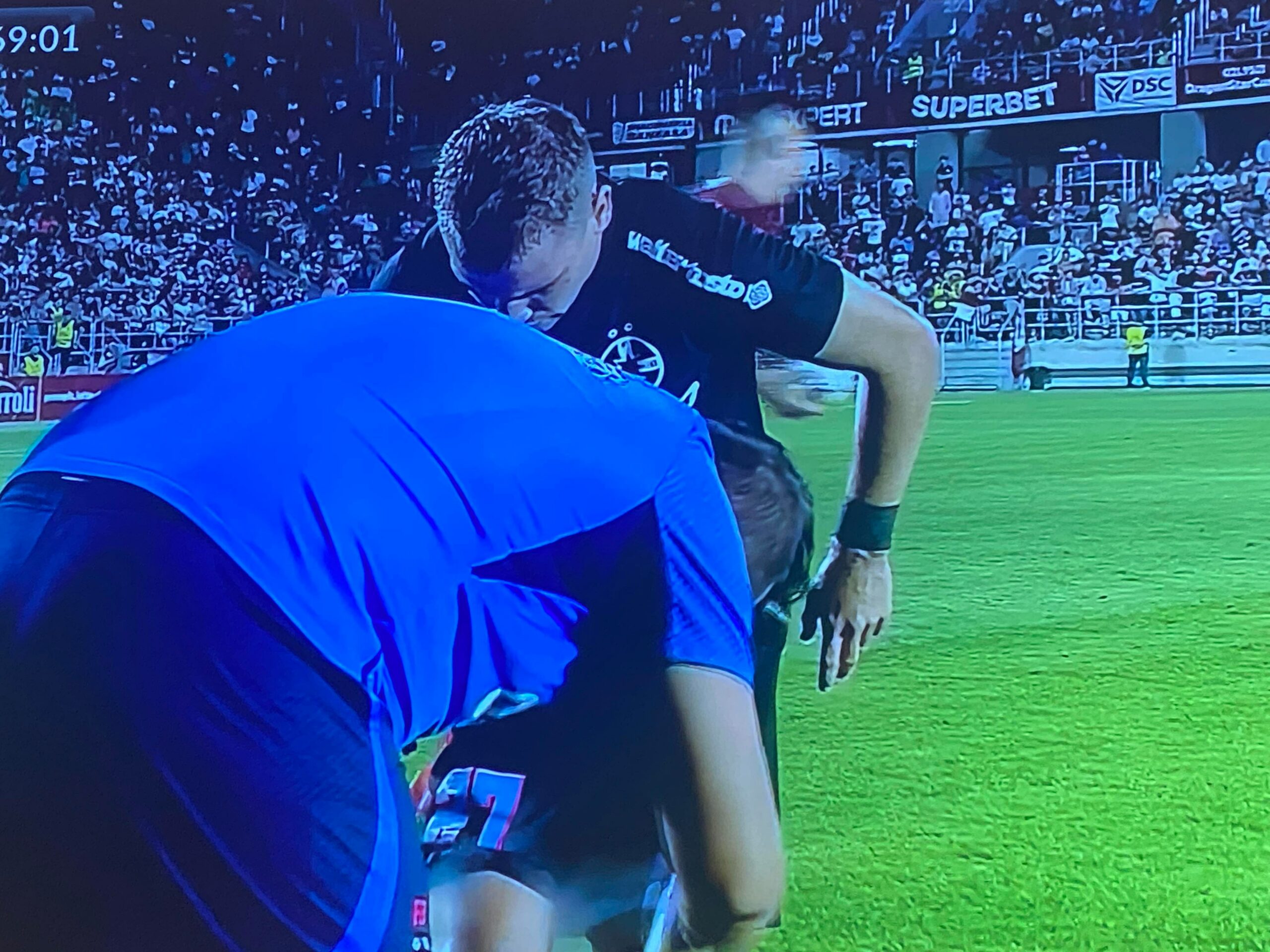 Darius Olaru s-a accidentat în derby-ul Rapid - FCSB 2-0