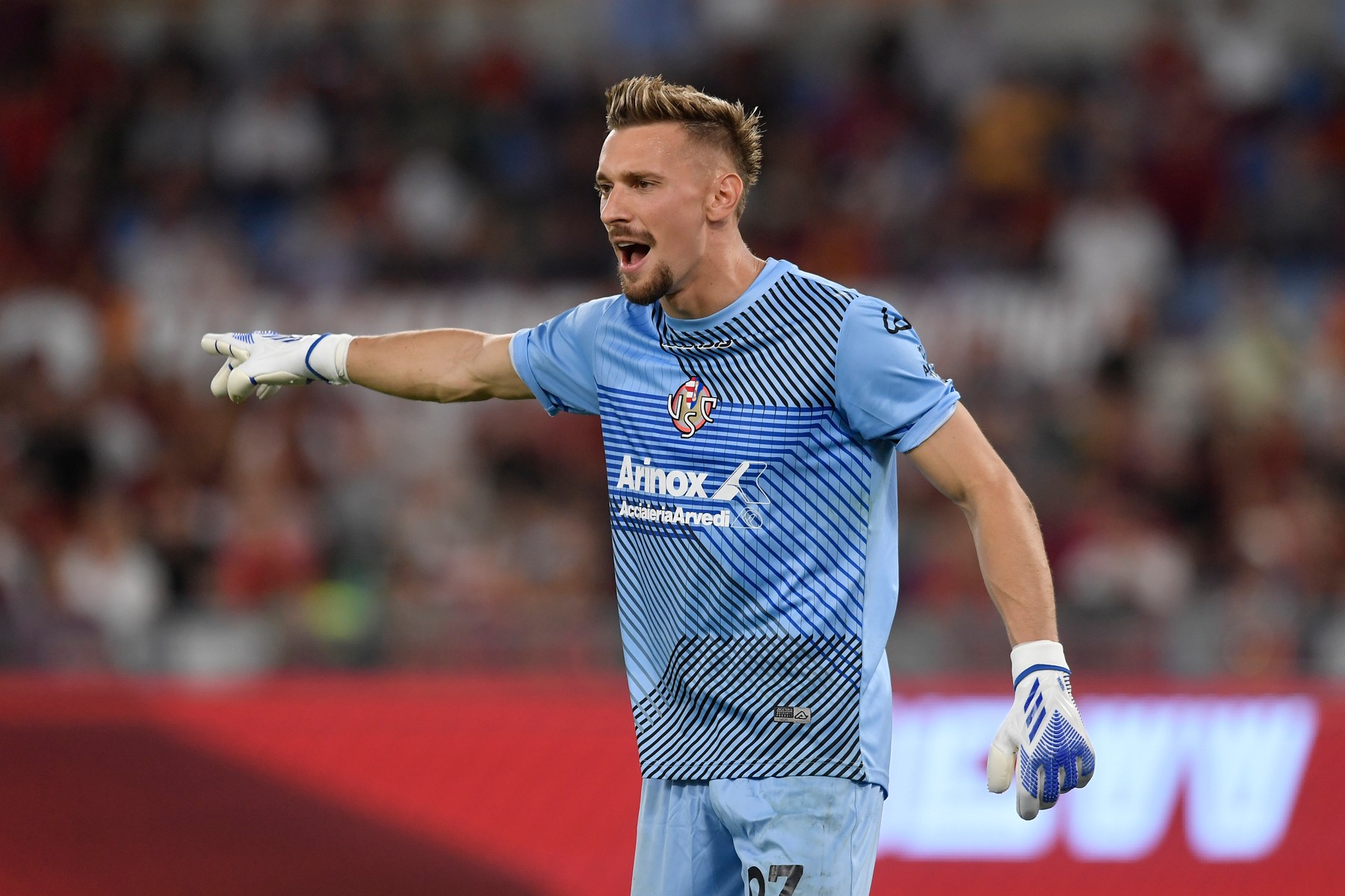 Ionuț Radu, la înălțime pe Olimpico în meciul cu AS Roma