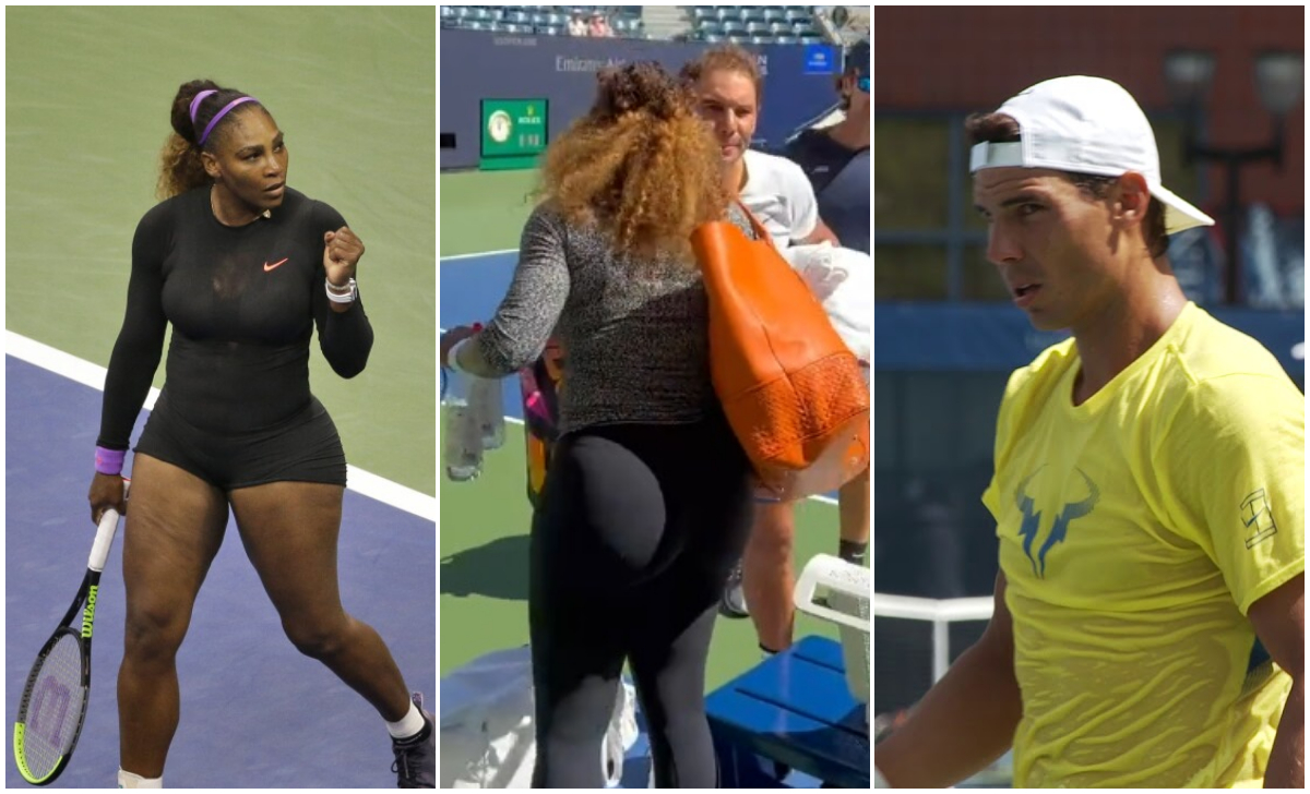 Rafael Nadal s-a intersectat cu Serena Williams la US Open! Ce a urmat