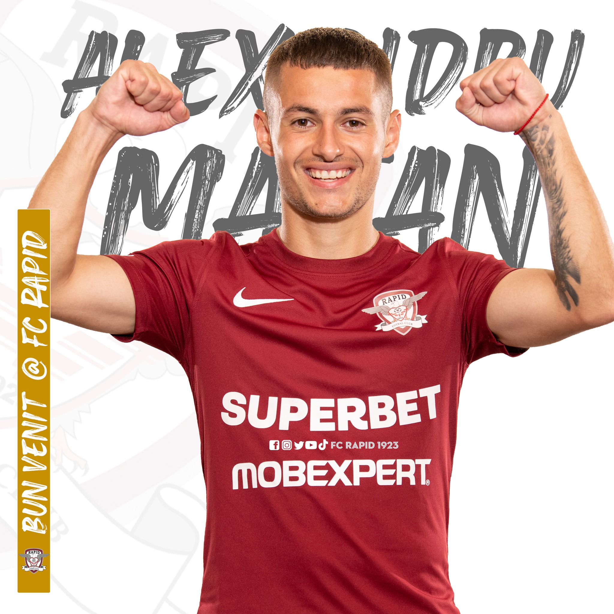 Alex Mățan a fost prezentat la Rapid