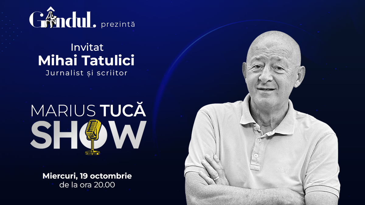 Marius Tucă Show începe miercuri, 19 octombrie, de la ora 20.00, live ...