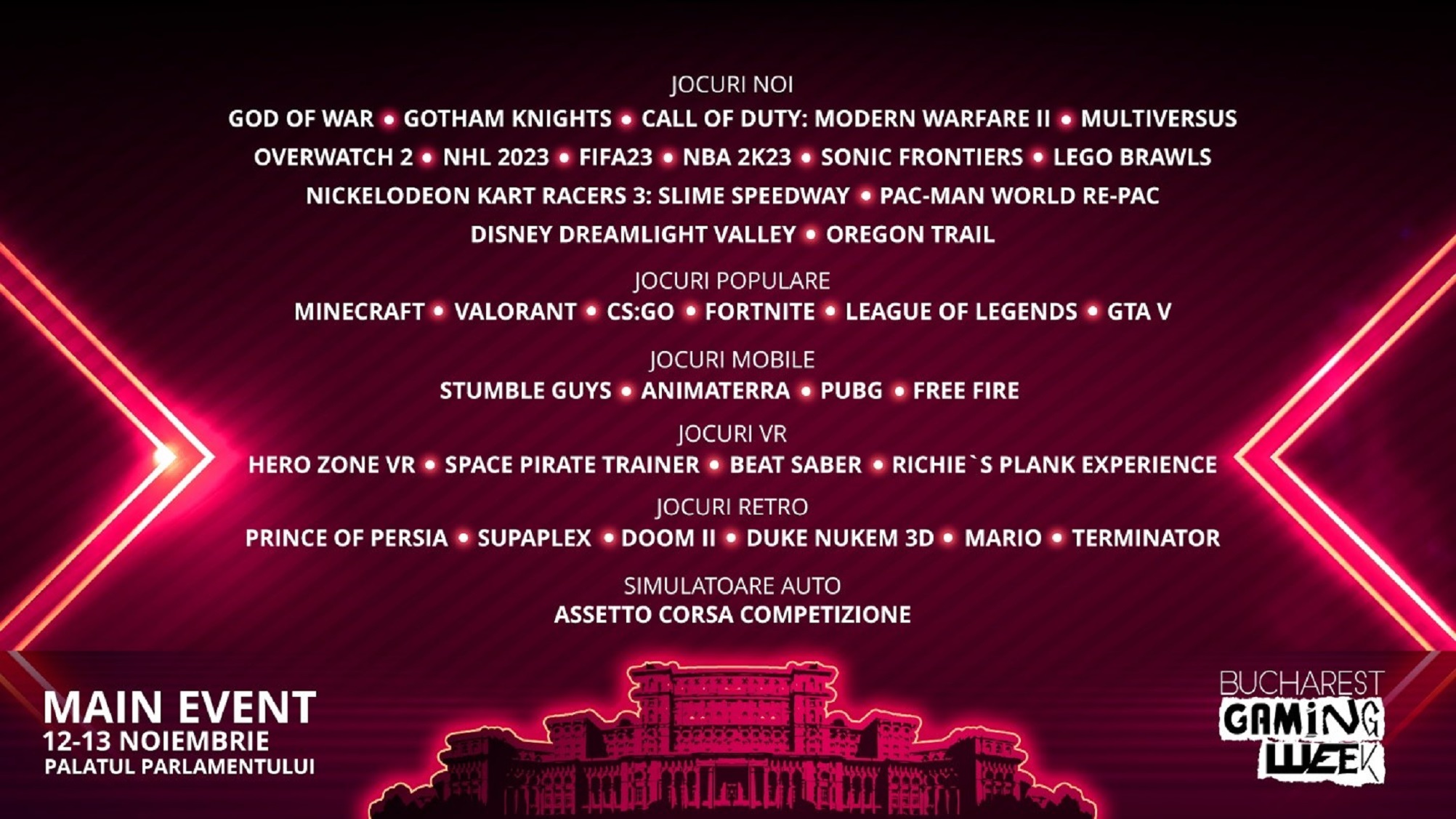 Jocuri noi la Bucharest Gaming Week