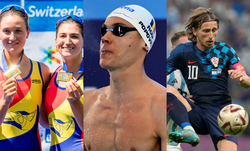 David Popovici, Simona Radiș și alți români se luptă cu Luka Modric și ...