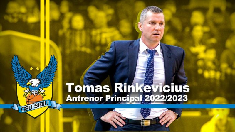 Lituanianul Tomas Rinkevicius, noul antrenor principal al BC CSU Sibiu