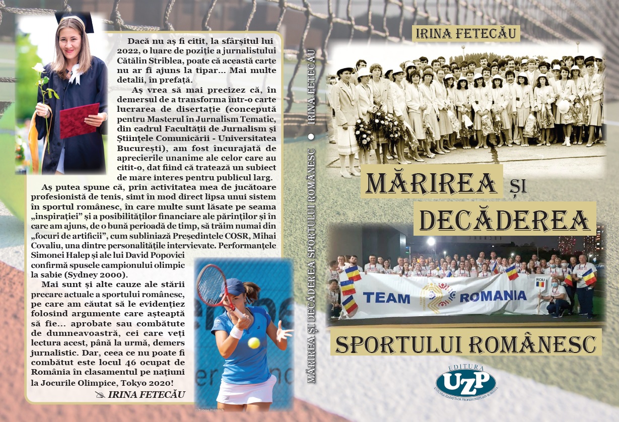 Irina Fetecău scoate o carte despre sport