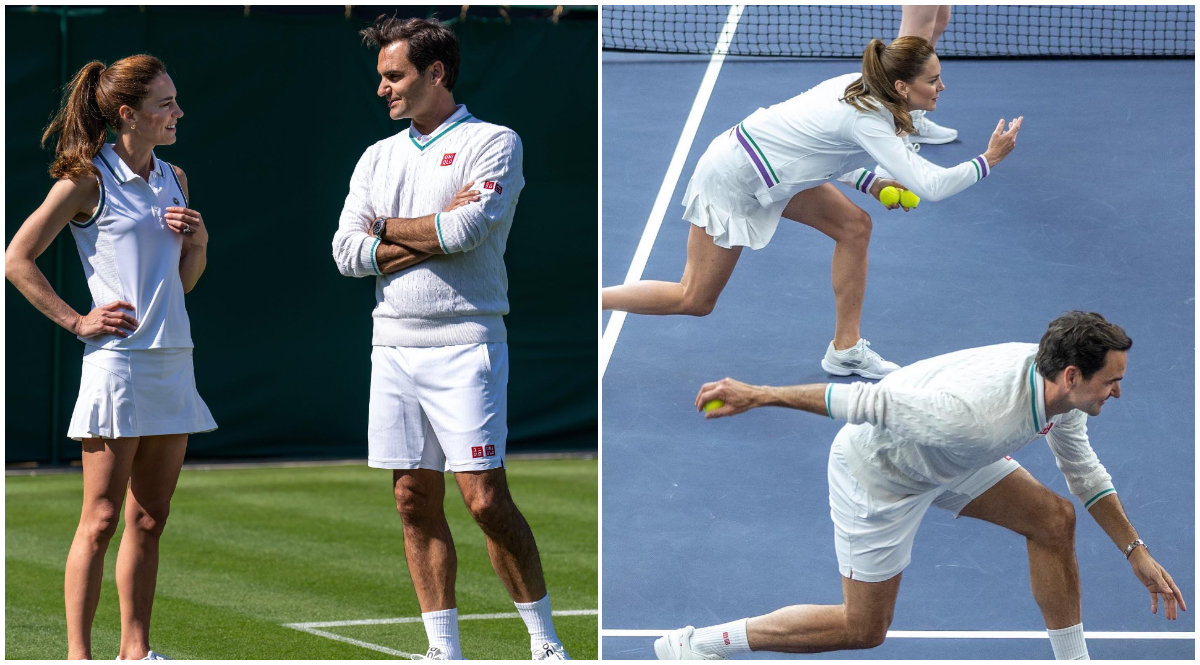 Prințesa de Wales a jucat tenis cu Roger Federer | FOTO & VIDEO