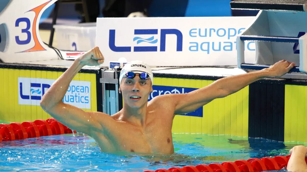 David Popovici termină pe locul 2 în semifinala de 100 de metri liber ...