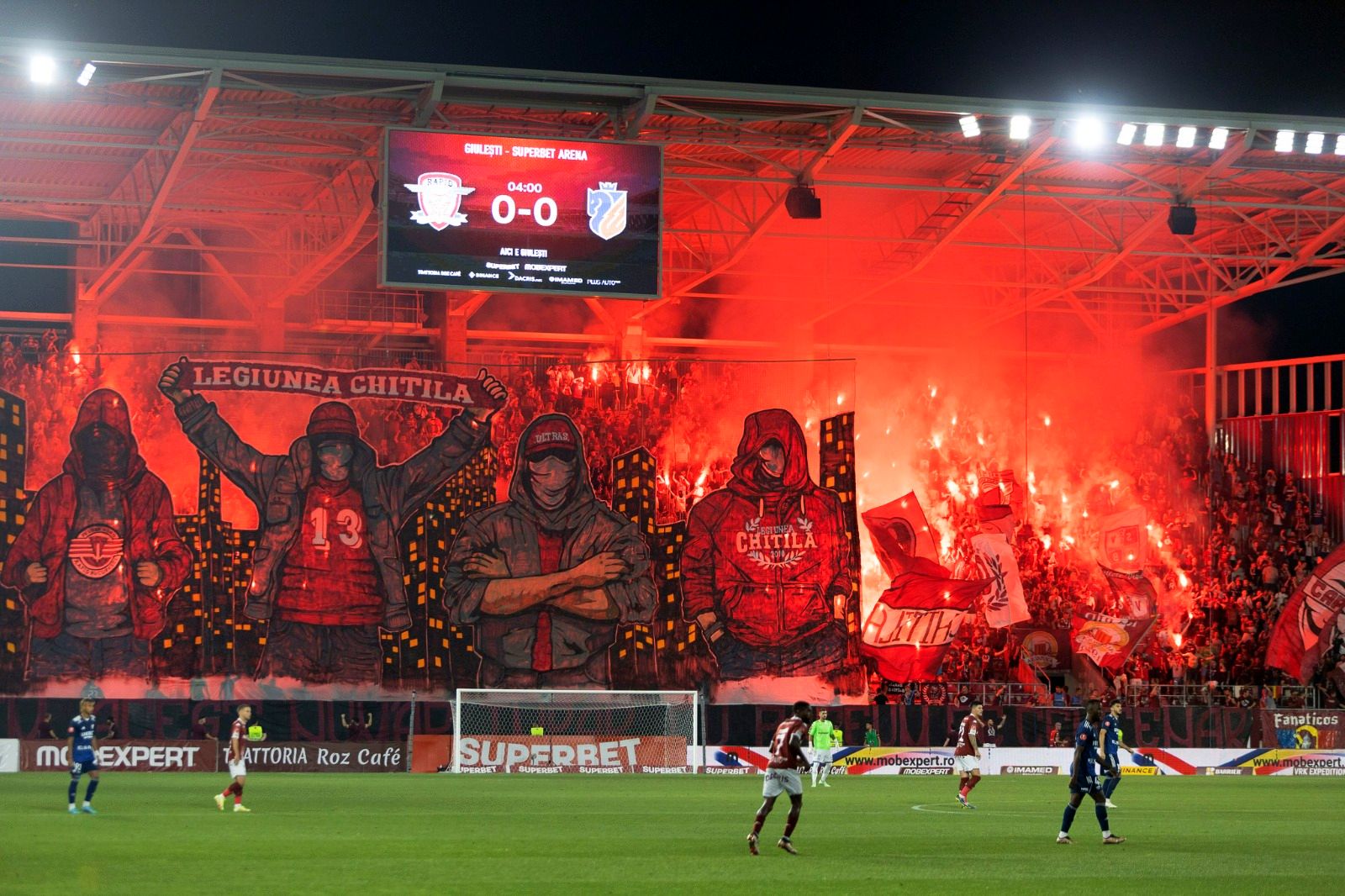 Scenografie spectaculoasă în startul meciului Rapid - FC Botoșani! | FOTO