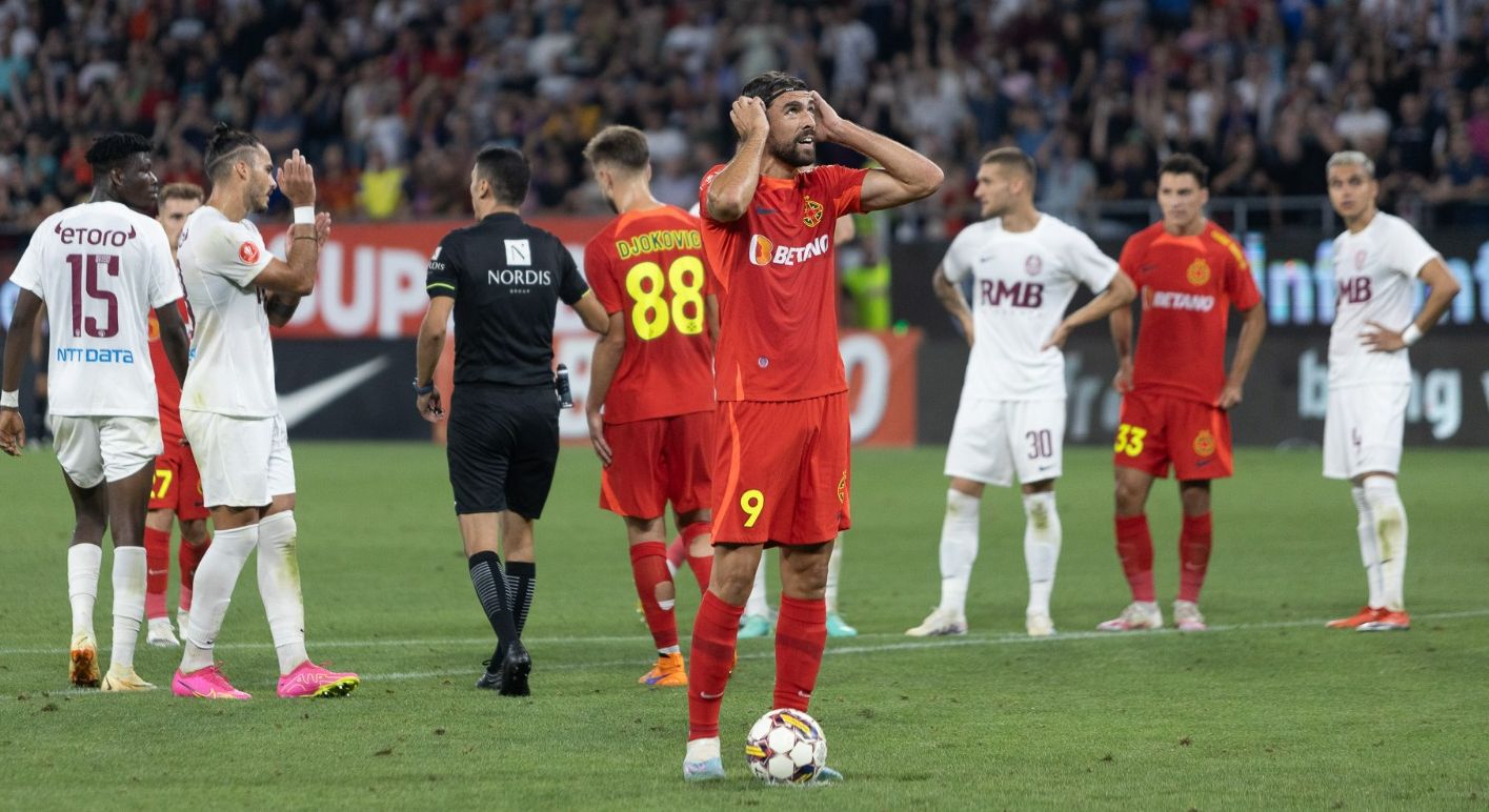 Andrea Compagno obține și transformă un penalty în FCSB - CFR