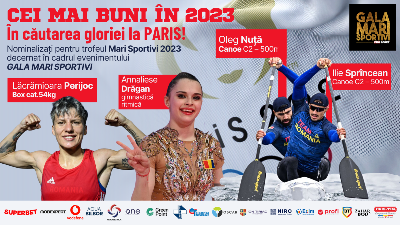 Gala Mari Sportivi ProSport 2023. Boxul, canoele și gimnastica ritmică ...