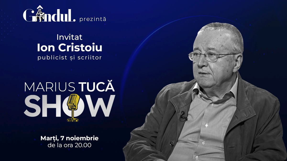 Marius Tucă Show începe marți, 7 noiembrie, de la ora 20.00, live pe ...