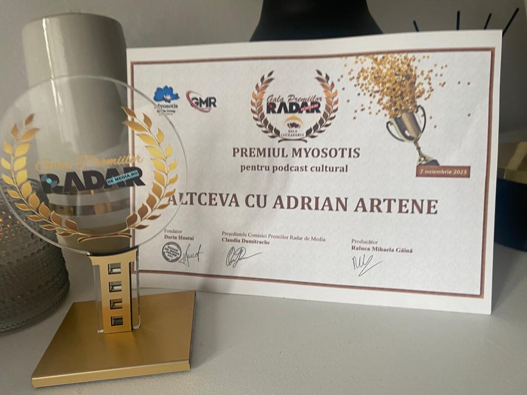 Podcastul „Altceva cu Adrian Artene", cel mai iubit podcast cultural ...