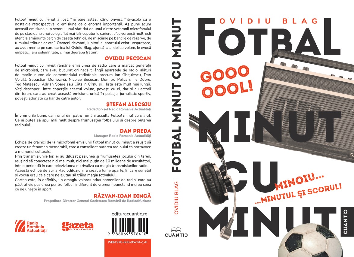 Cartea Fotbal minut cu minut! Povestea transmisiunilor radio