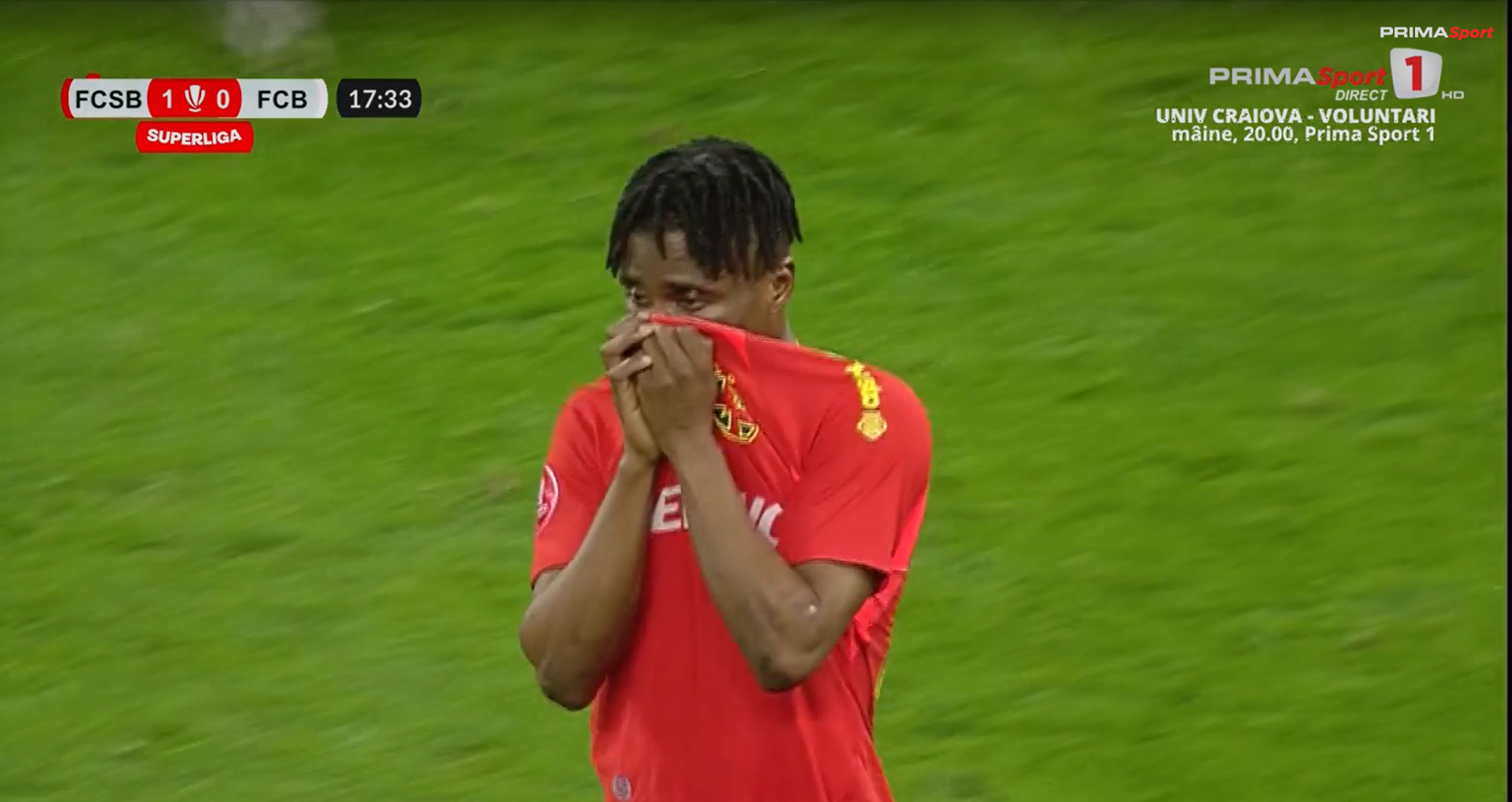 Ce a făcut Nana Antwi în vestiarul FCSB, la pauză, după ce a luat ...