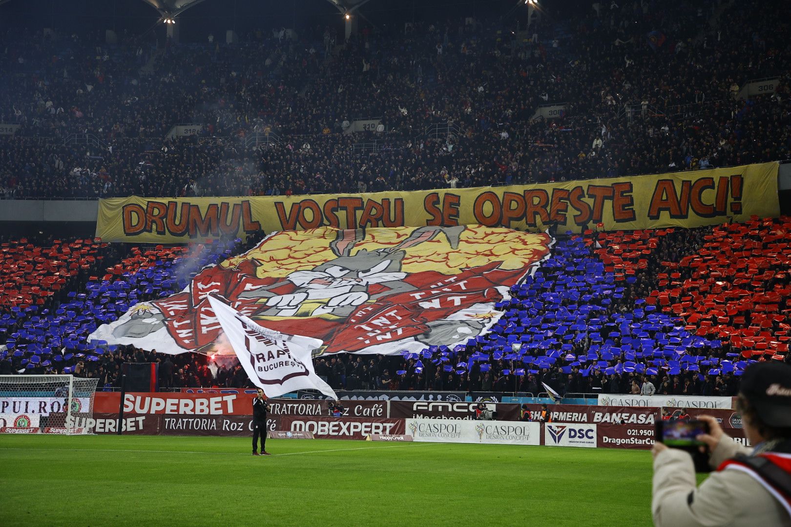 FCSB, părăsită de ultrași la 3-0 pentru Rapid! Imagini dezastrului de pe Arena Națională: fanii ...