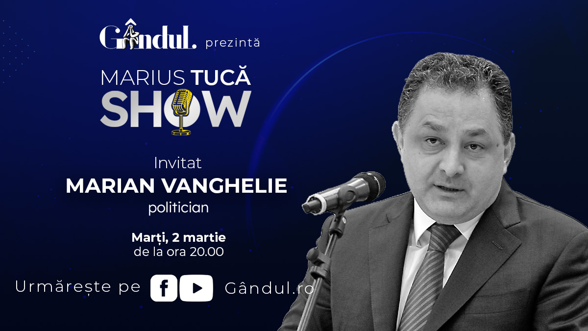 Marius Tucă Show începe marți, 02 aprilie, de la ora 20.00, live pe ...