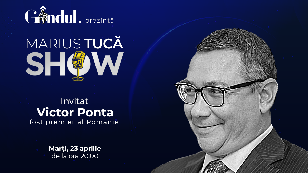 Marius Tucă Show începe marți, 23 aprilie, de la ora 20.00, live pe ...