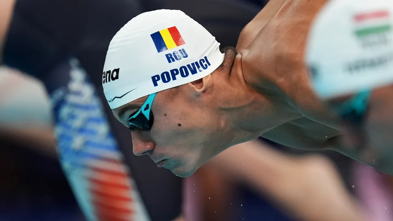 Reacția controversată a francezilor despre David Popovici, după finala de la 100 de metri liber ...