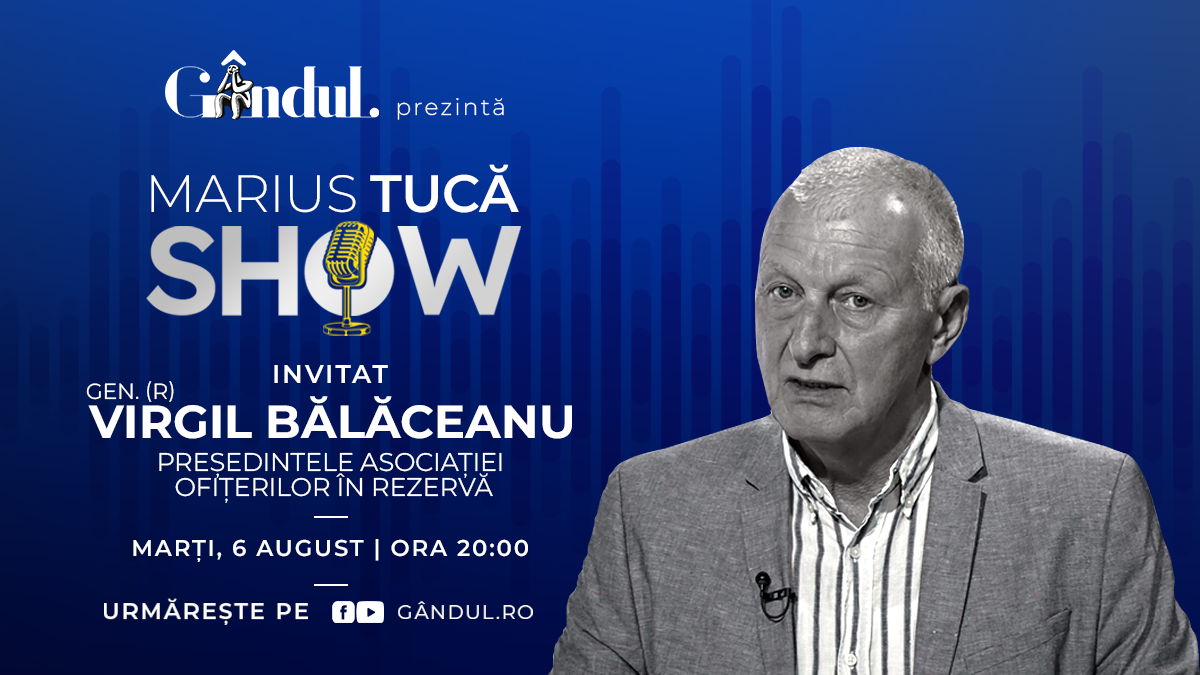 Marius Tucă Show începe marți, 6 august, de la ora 20.00, live pe ...