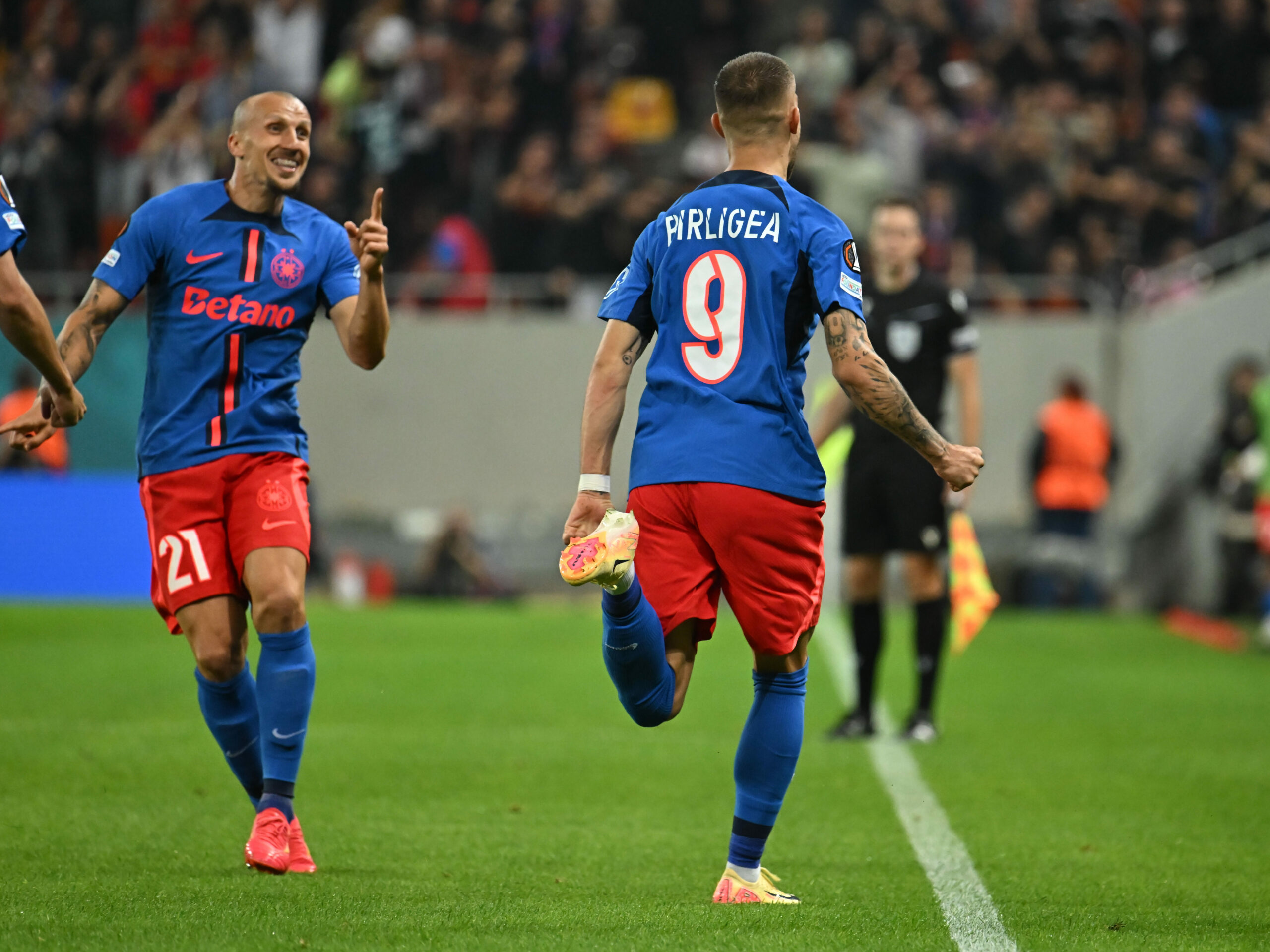 Ce a făcut Daniel Bîrligea imediat după ce a dat gol în FCSB - RFS. Tot ...