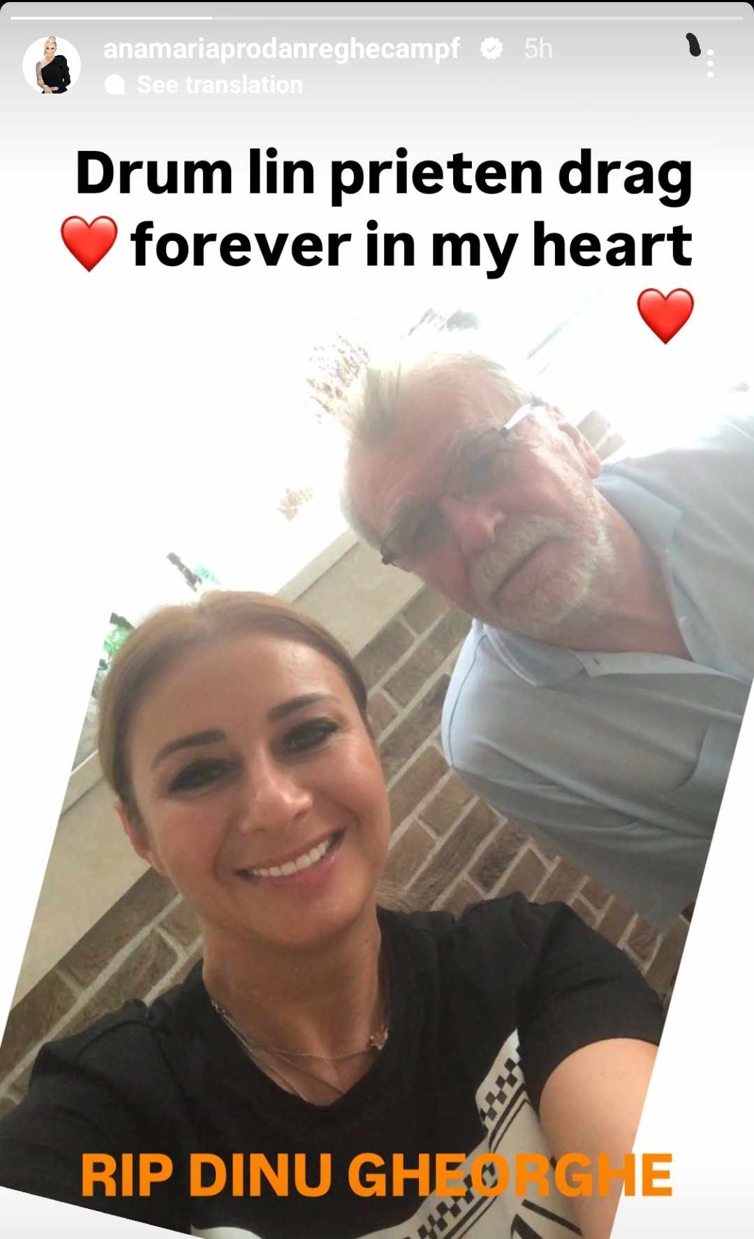 Cum l-a numit Anamaria Prodan pe Dinu Gheorghe, după ce a aflat de moartea acestuia