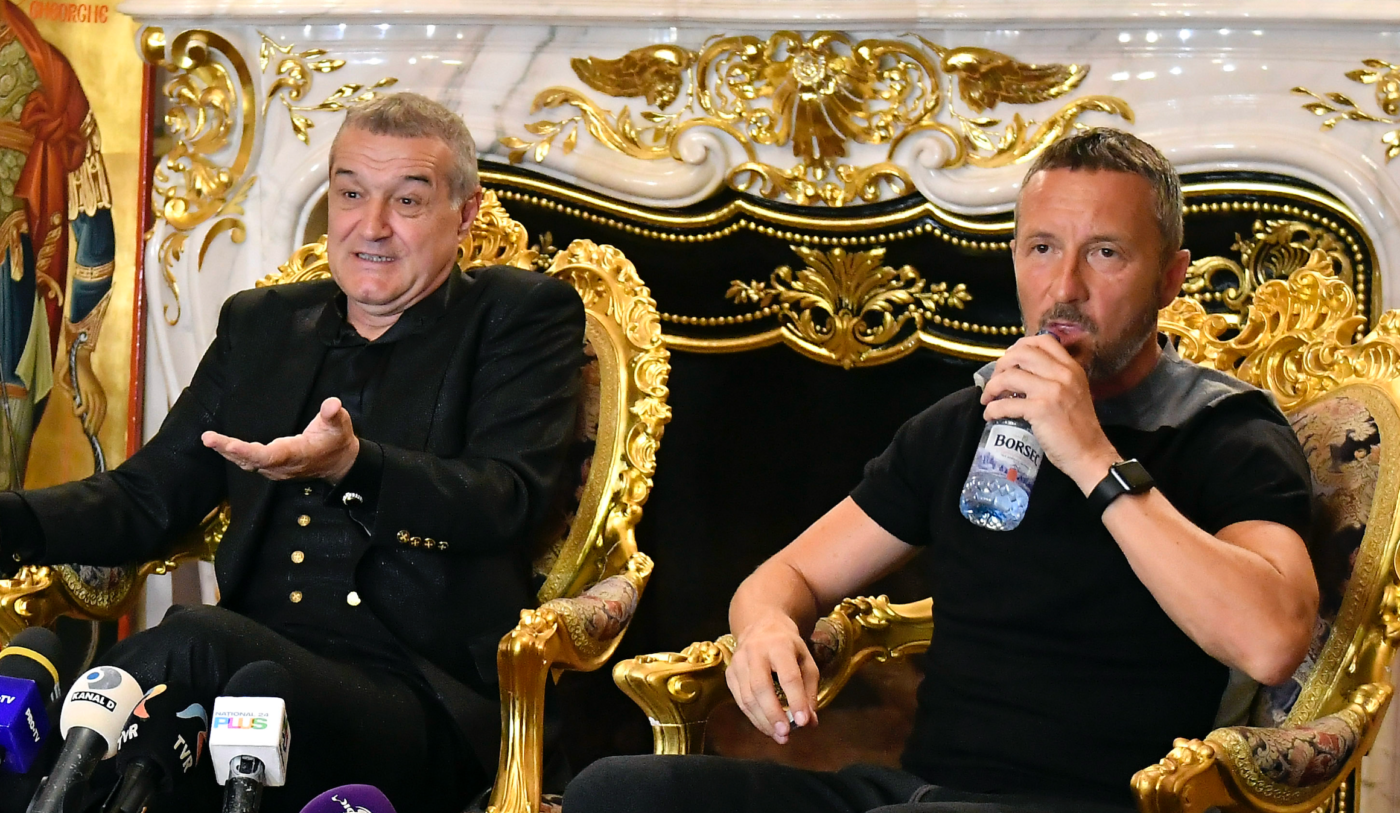 Gigi Becali l-a sunat pe Meme Stoica în timpul meciului cu CFR Cluj şi l-a lăsat perplex: „Asta ...