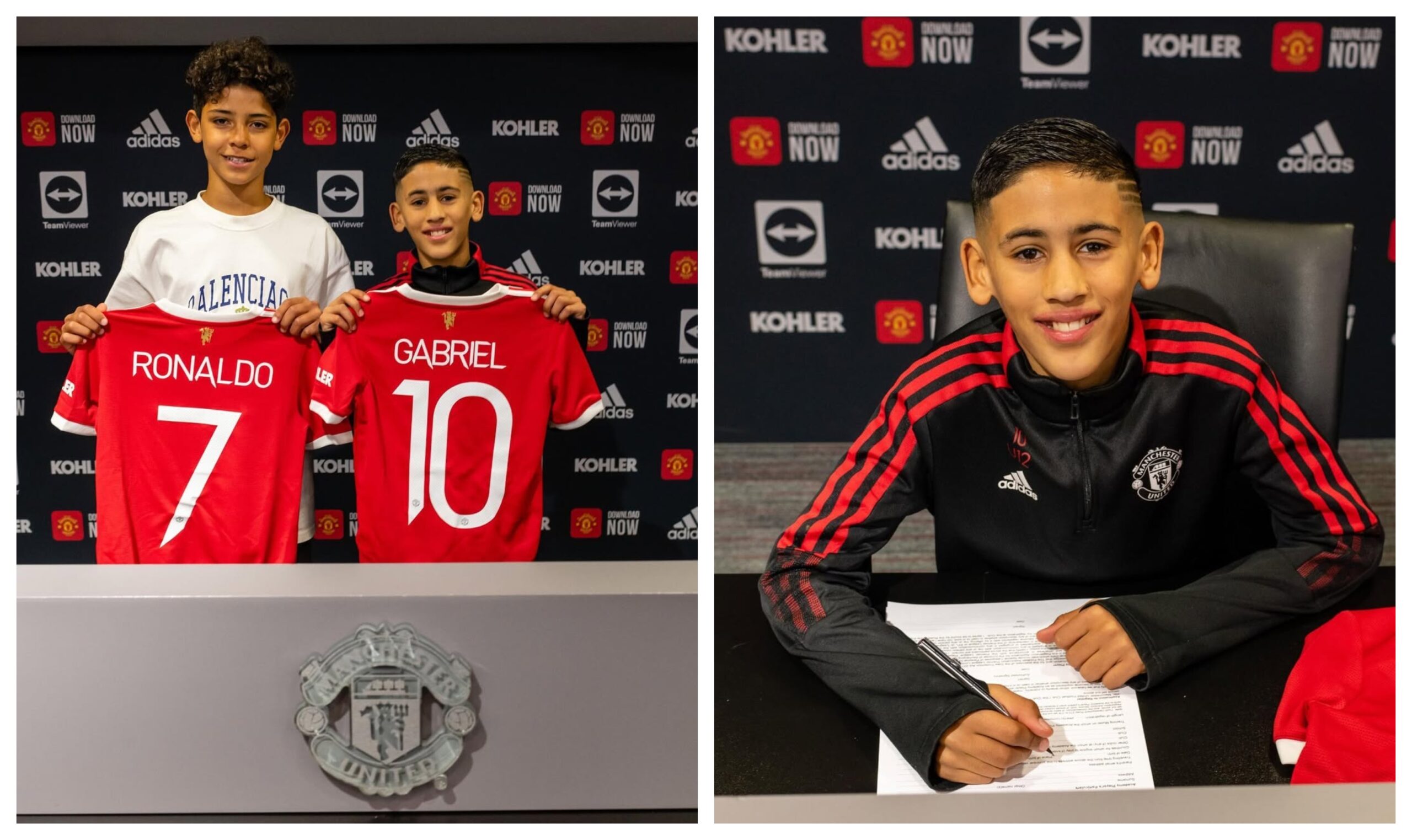Noul fenomen de la Manchester United: la 14 ani, JJ Gabriel a debutat la U18 şi a marcat două ...