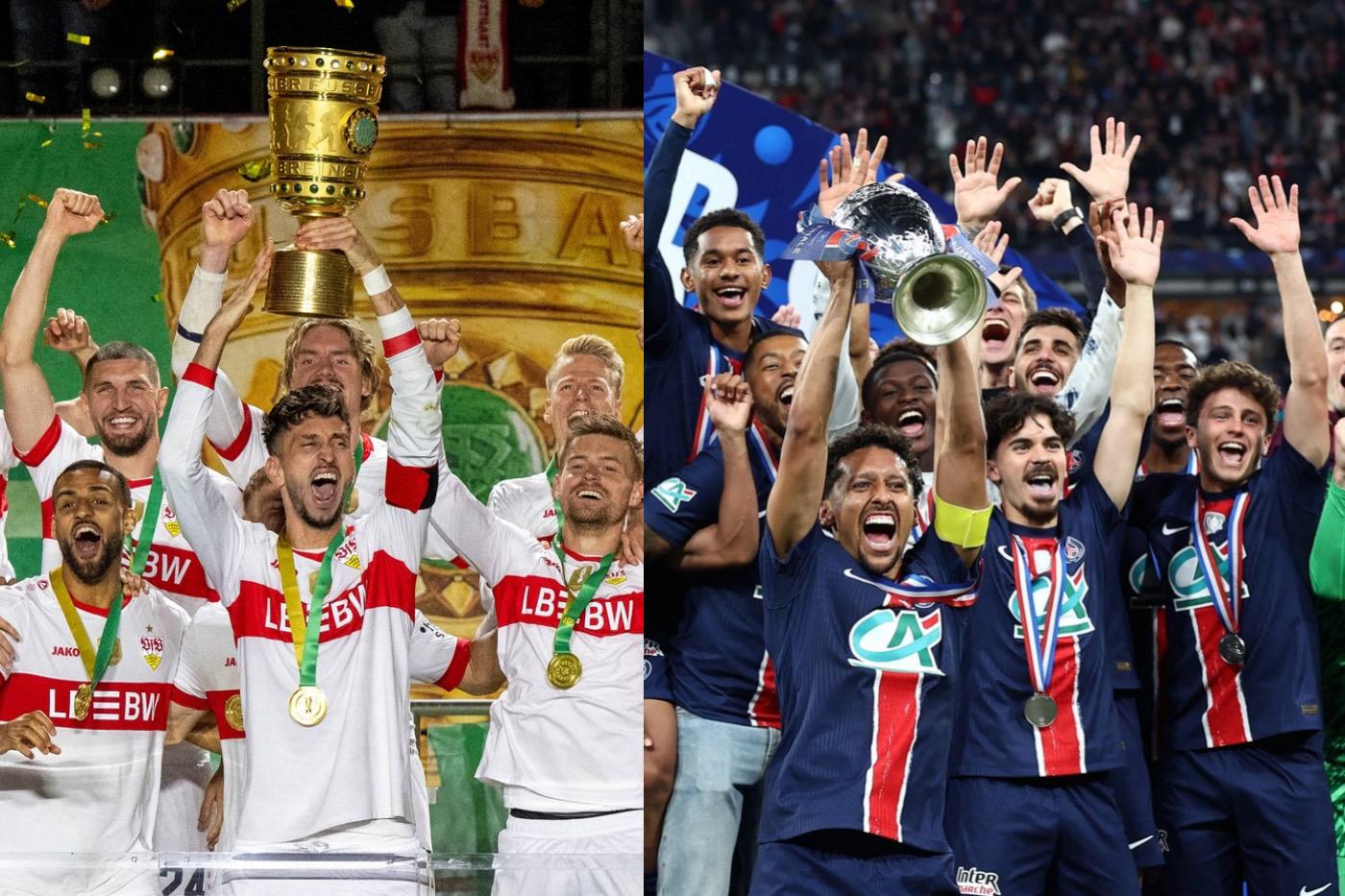 Stuttgart a câștigat Cupa Germaniei, iar PSG pe cea a Franței