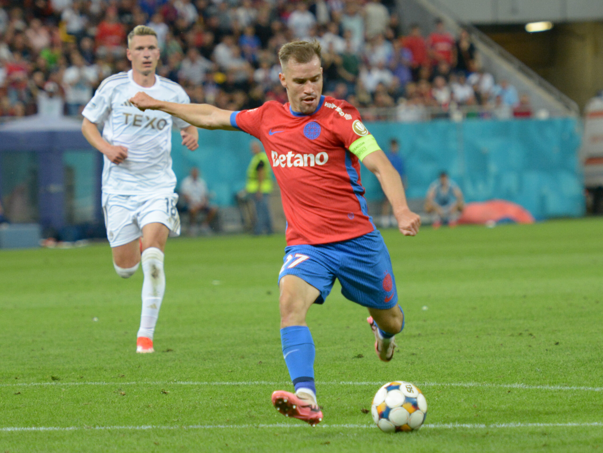 Darius Olaru, mesaj pentru Gigi Becali după ce patronul a fost în tribune și l-a văzut reușind ...