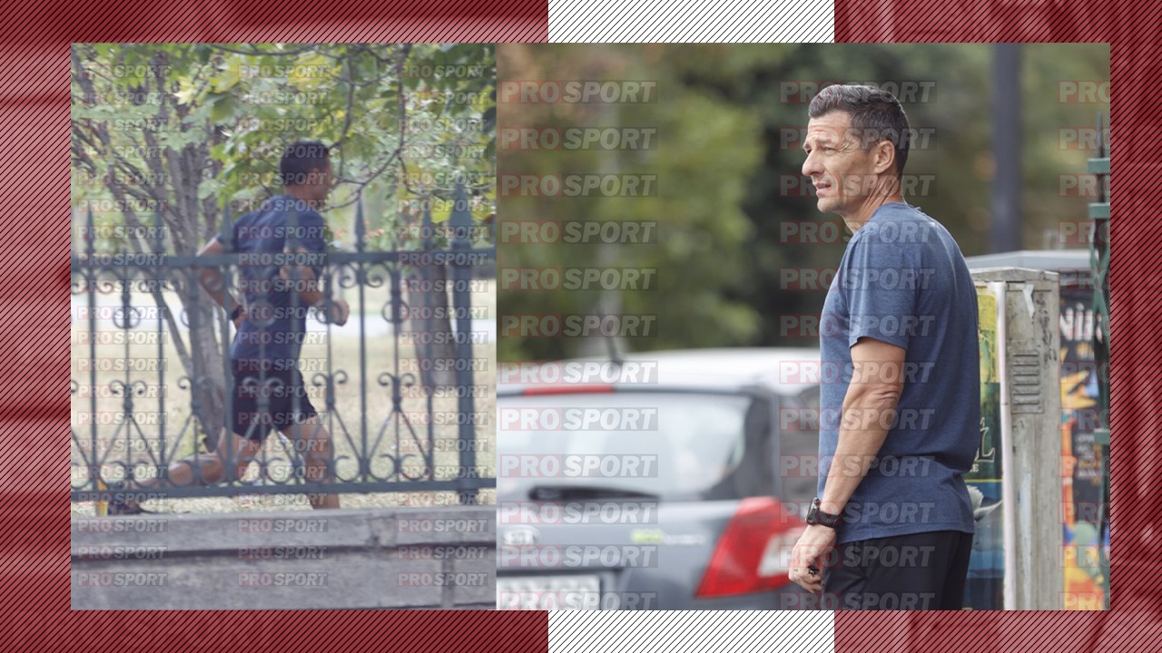 Imagini inedite cu Costel Gâlcă. Aleargă în Parcul Izvor pentru a-și ...