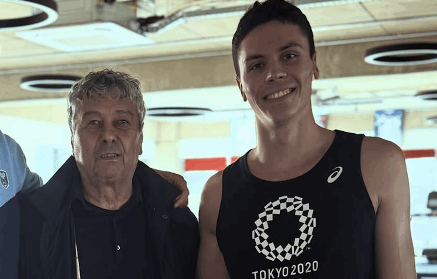 David Popovici, apariție neaşteptată alături de Mircea Lucescu: „Excelență"