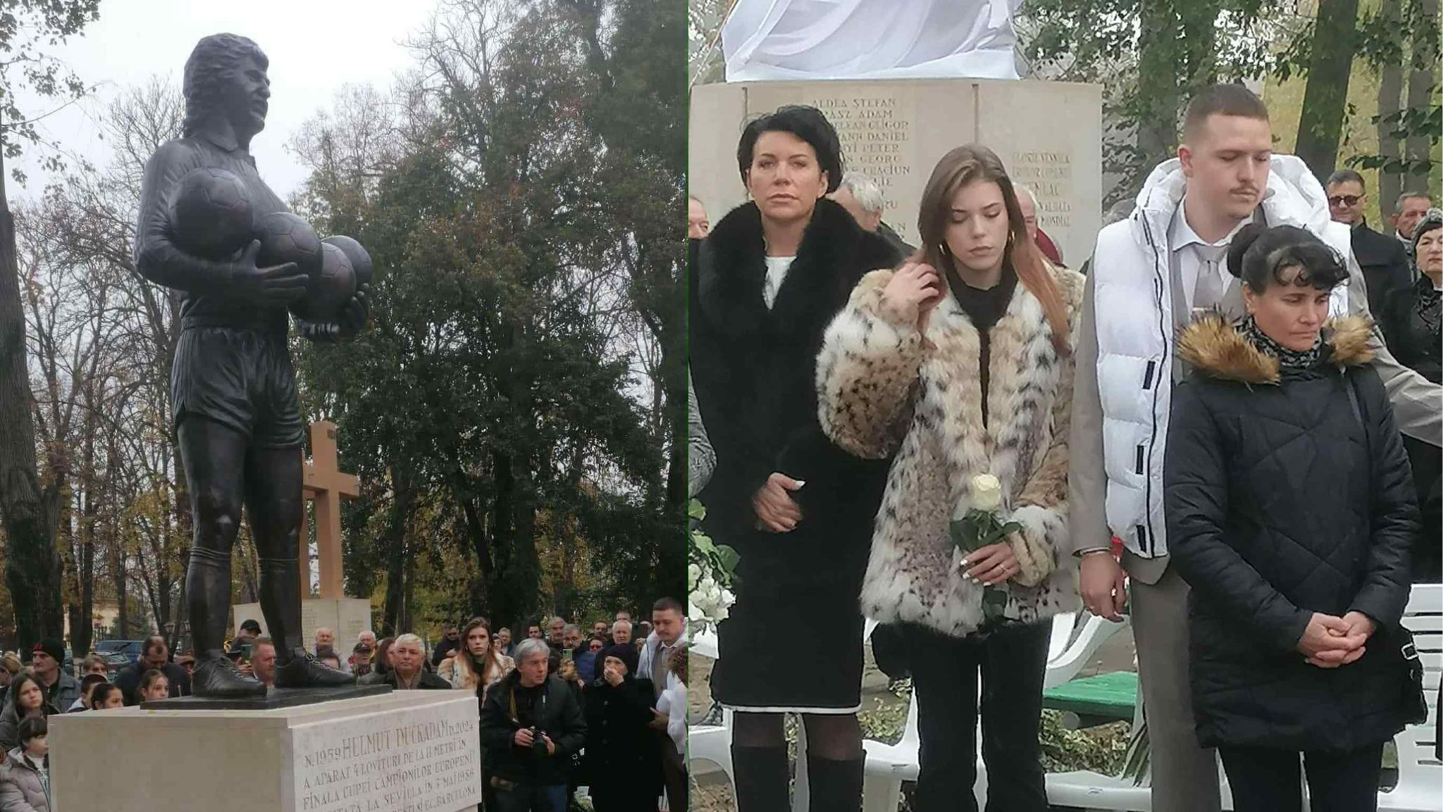 Imagini emoționante de la inaugurarea statuii lui Helmut Duckadam