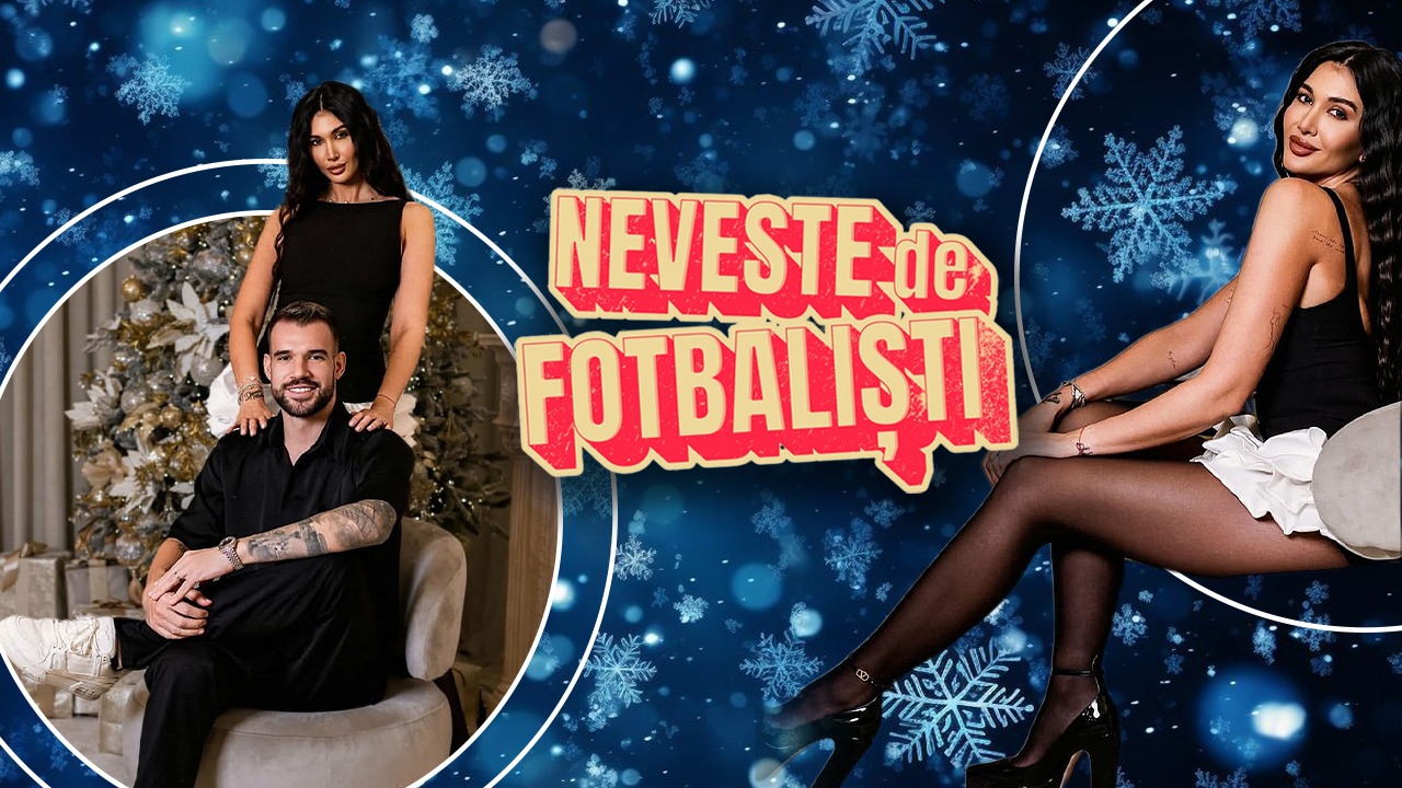 Ioana, pictorial în fața bradului de Crăciun, alături de Alexandru Tudorie