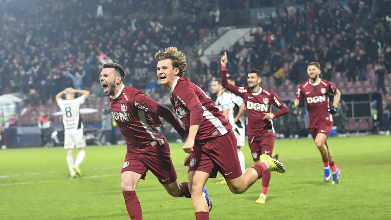 Feerie vișinie! CFR trece de „U” Cluj după un derby nebun și urcă pe ...